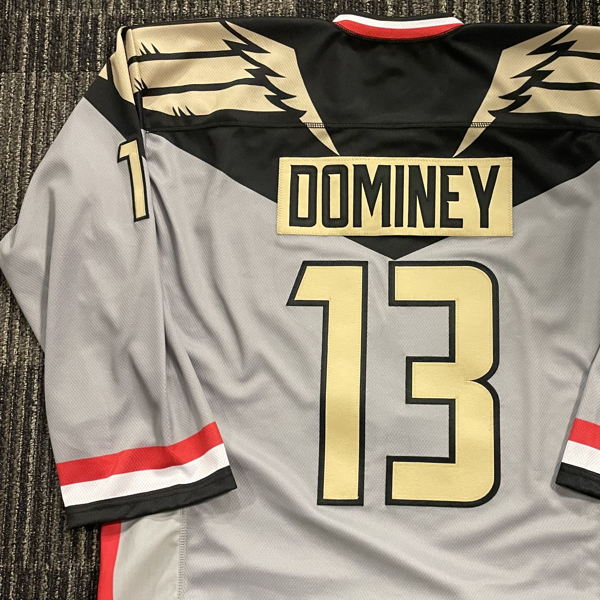 Scott Dominey Game-Worn Alternate Jersey - Wings Game-Worn Alternate ...