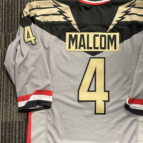 Tony Malcom Game-Worn Alternate Jersey - Wings Game-Worn Alternate ...