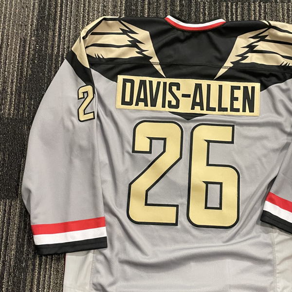 Isaiah Davis-Allen Game-Worn Alternate Jersey - Wings Game-Worn ...